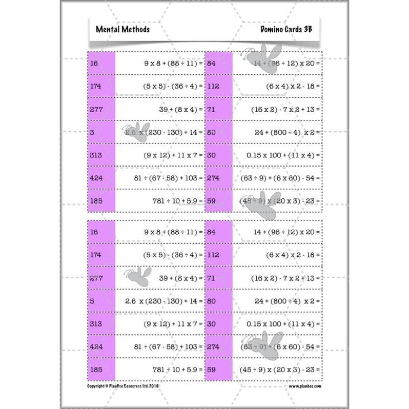 Mental Methods Maths Strategies KS2 Year 6 Maths by PlanBee