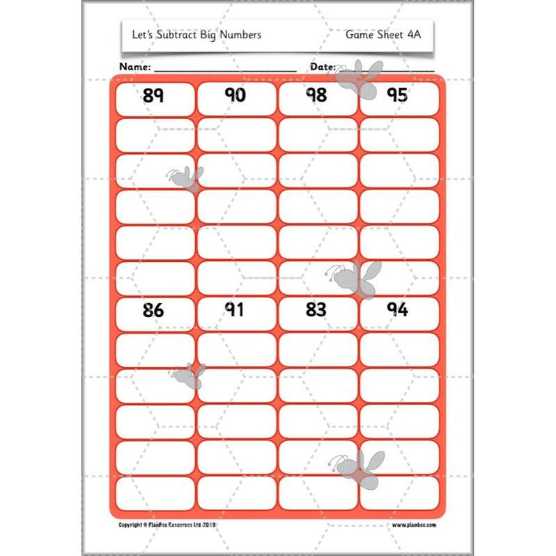 Let’s Subtract Big Numbers | Year 2 Maths Plans & Resources | PlanBee