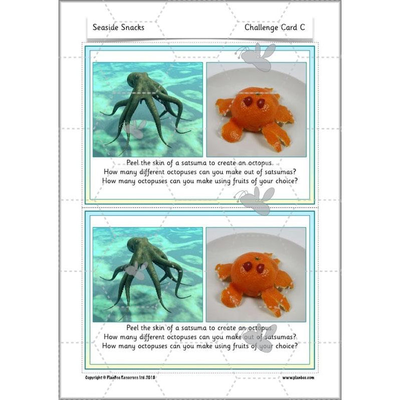 Seaside Snacks: Primary DT Cookery Lessons for KS1 from PlanBee