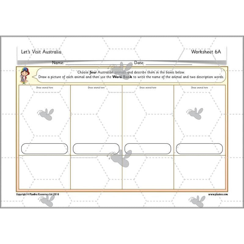 Downloadable KS1 Australia Geography Lessons by PlanBee