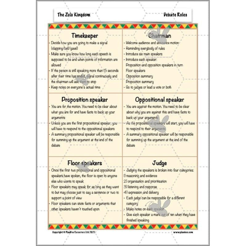 The Zulu Kingdom KS2 History Lesson Pack by PlanBee