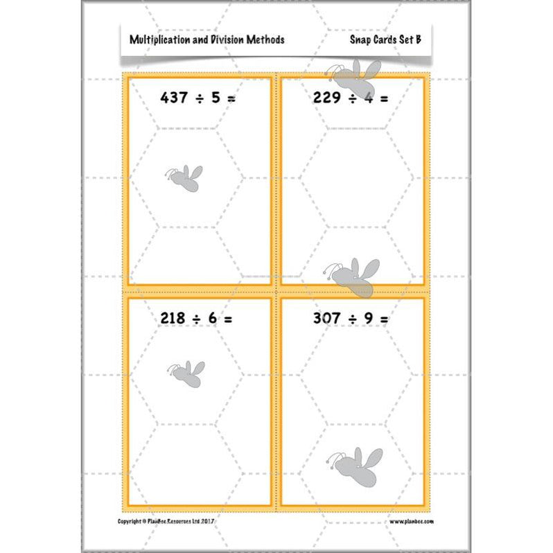 Multiplication and Division Methods Year 4 Maths by PlanBee