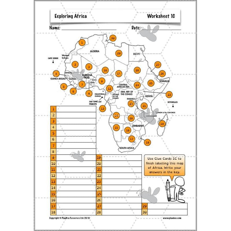 Exploring Africa KS2 Geography lessons for Year 5 & Year 6 — PlanBee