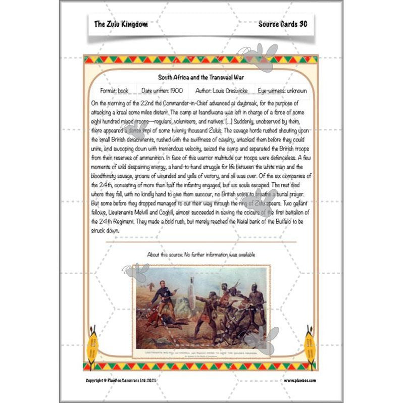 The Zulu Kingdom KS2 History Lesson Pack by PlanBee