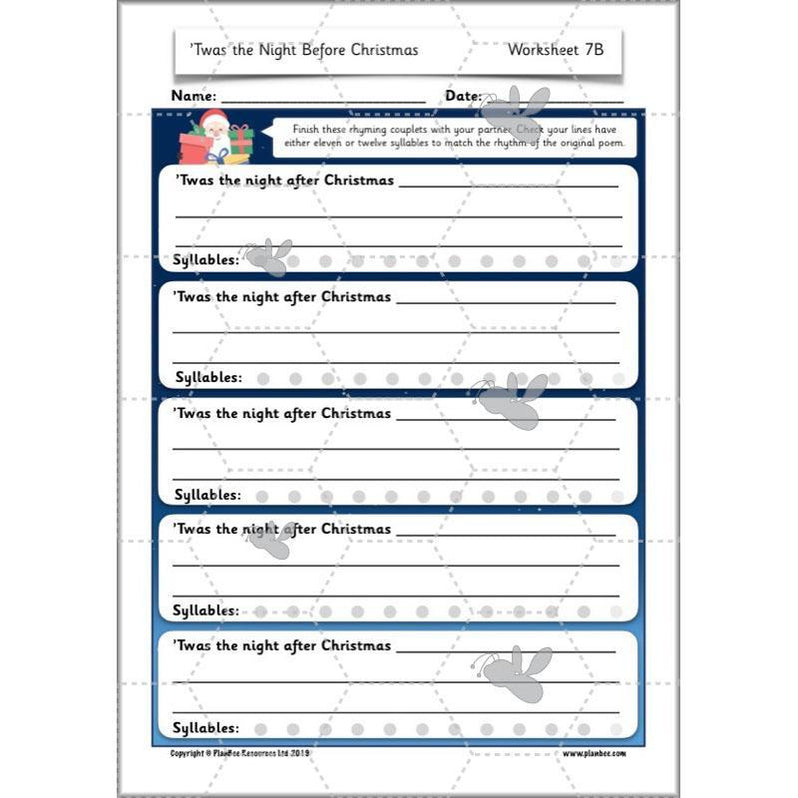 Twas the Night Before Christmas Lesson Plans | Year 2 Poetry — PlanBee