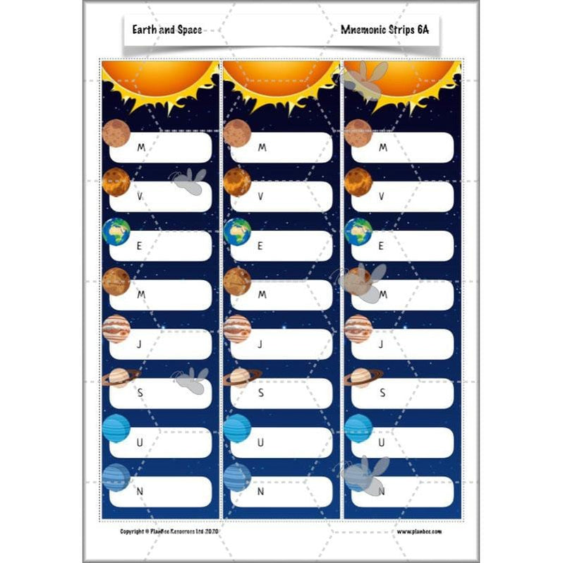 Earth and Space Year 5 Science Planning by PlanBee