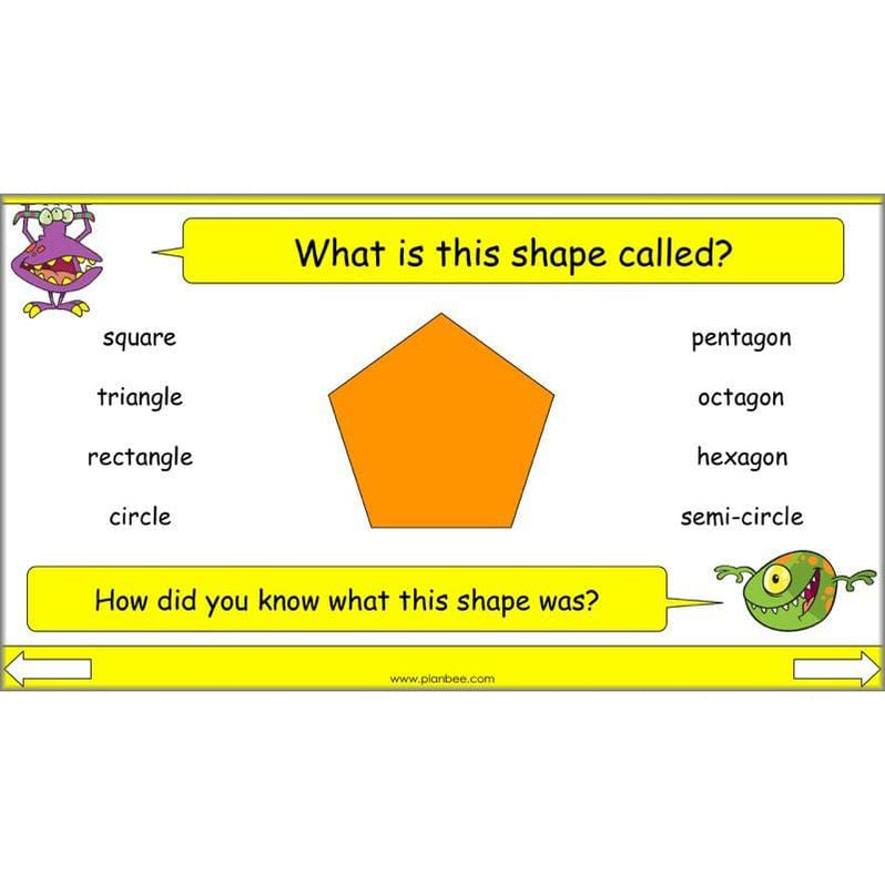 2D Shapes Year 3 Maths Lesson Pack by PlanBee