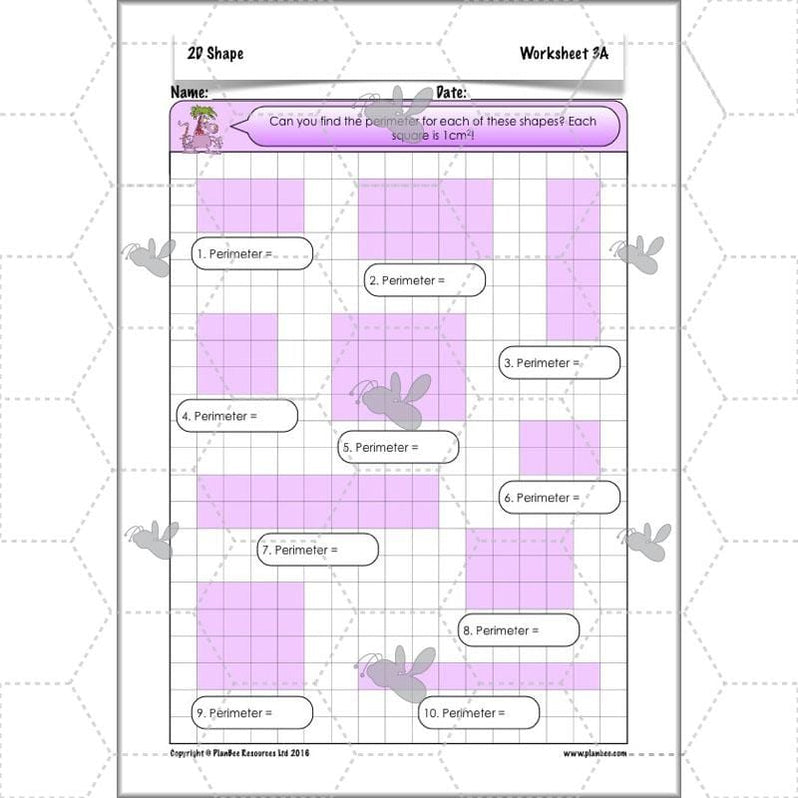 2D Shapes Year 3 Maths Lesson Pack by PlanBee