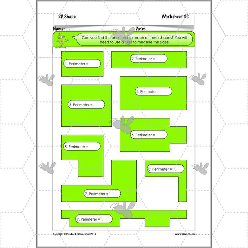 2D Shapes Year 3 Maths Lesson Pack by PlanBee