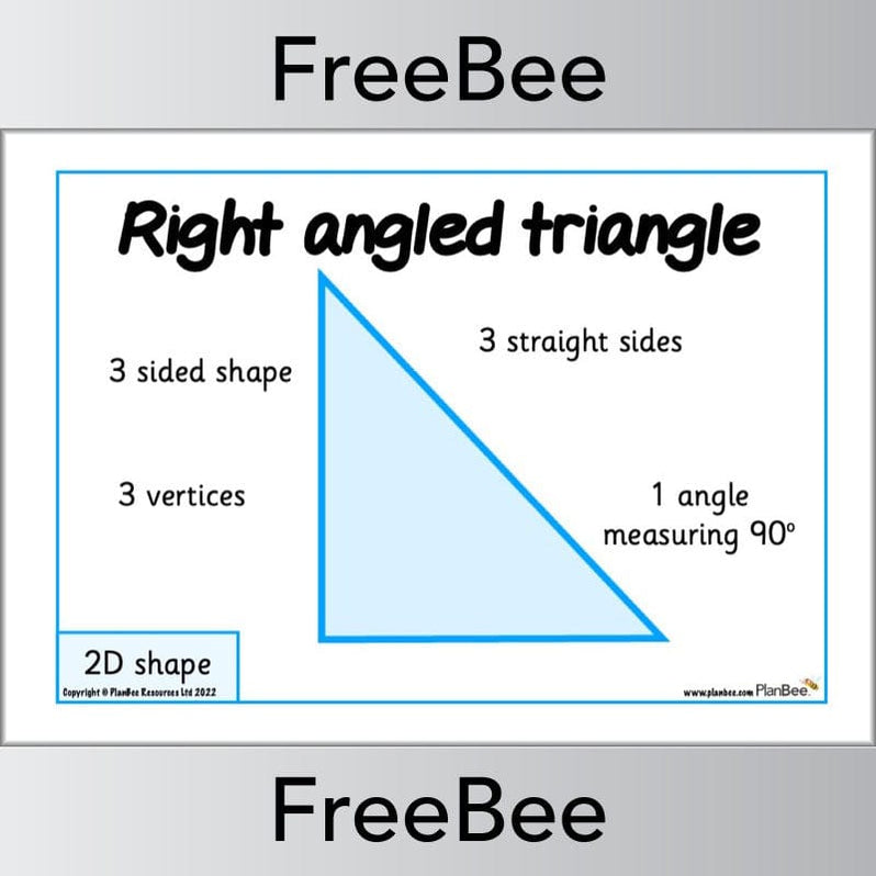 FREE 2D Shape Posters by PlanBee