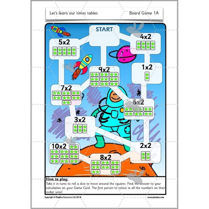 Learn Times Tables Year 2 Multiplication Pack by PlanBee