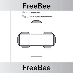 FREE Printable Nets of 3D Shapes Resource by PlanBee