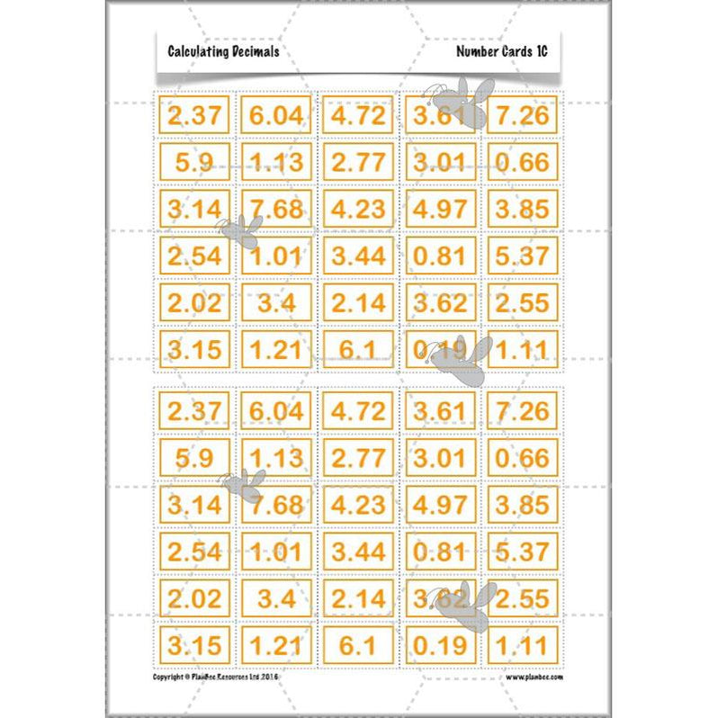 Calculating and ordering decimals Year 5 Maths by PlanBee
