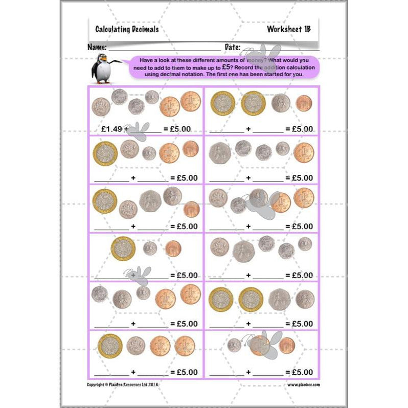 Calculating and ordering decimals Year 5 Maths by PlanBee
