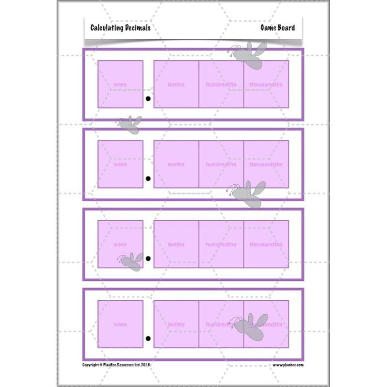 Calculating and ordering decimals Year 5 Maths by PlanBee