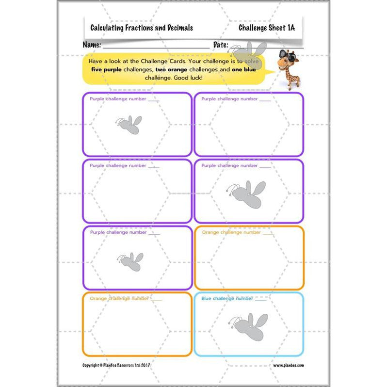 Calculating with Fractions & Decimals Year 6 Maths | PlanBee