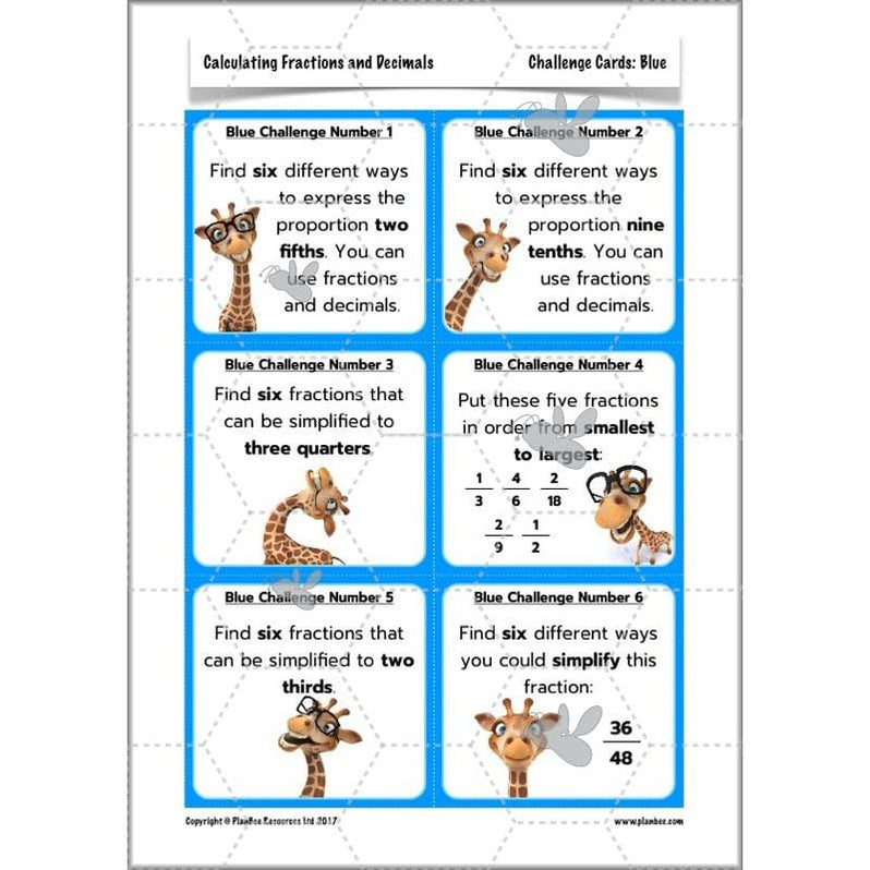 Calculating with Fractions & Decimals Year 6 Maths | PlanBee