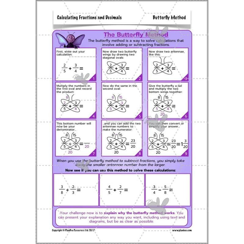 Calculating with Fractions & Decimals Year 6 Maths | PlanBee