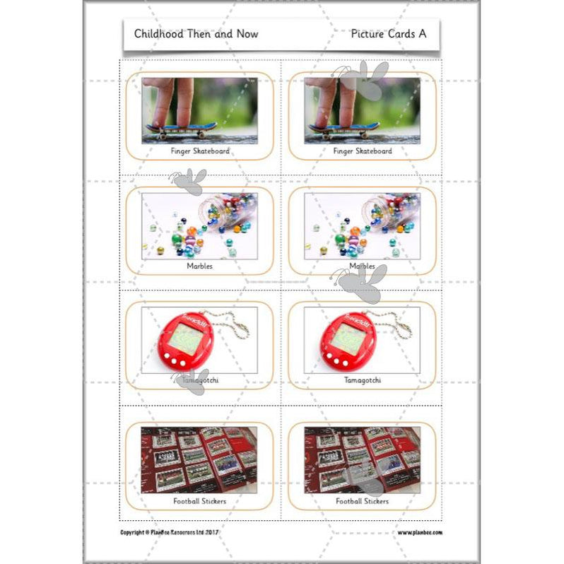 Childhood in the Past Then and Now KS1 History by PlanBee
