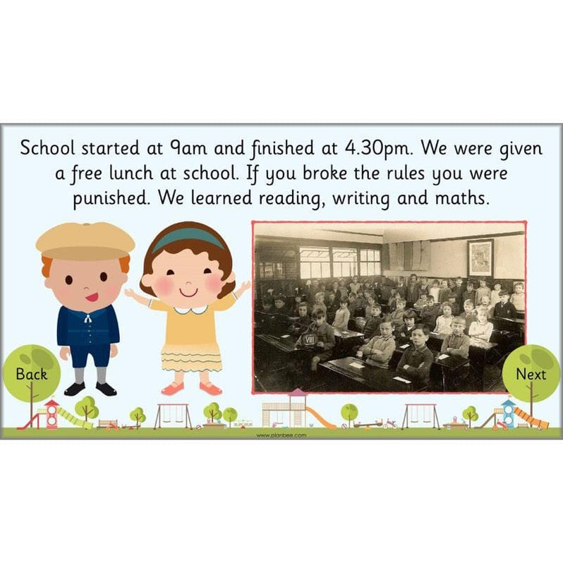 Childhood in the Past Then and Now KS1 History by PlanBee