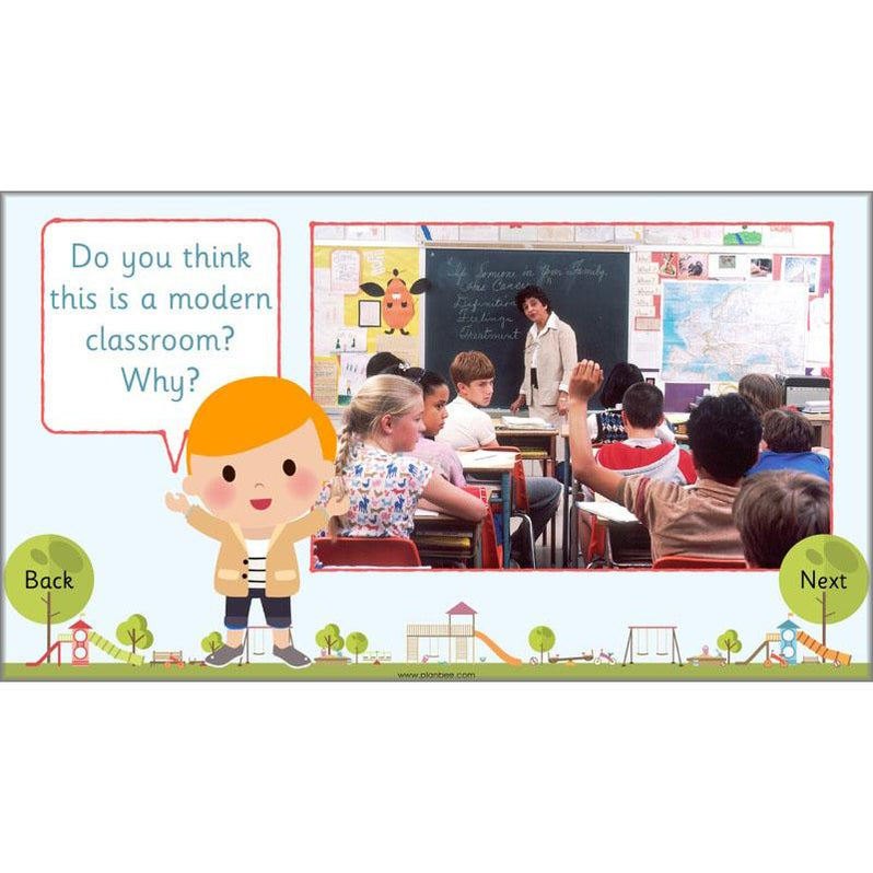 Childhood in the Past Then and Now KS1 History by PlanBee