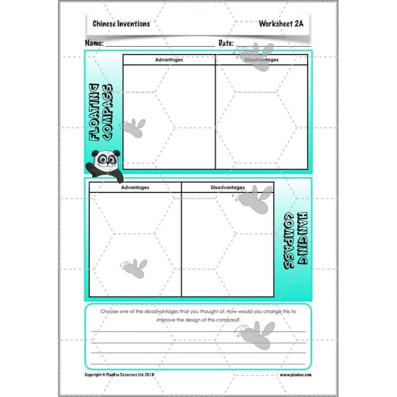 Ancient Chinese Inventions KS2 DT Lessons by PlanBee