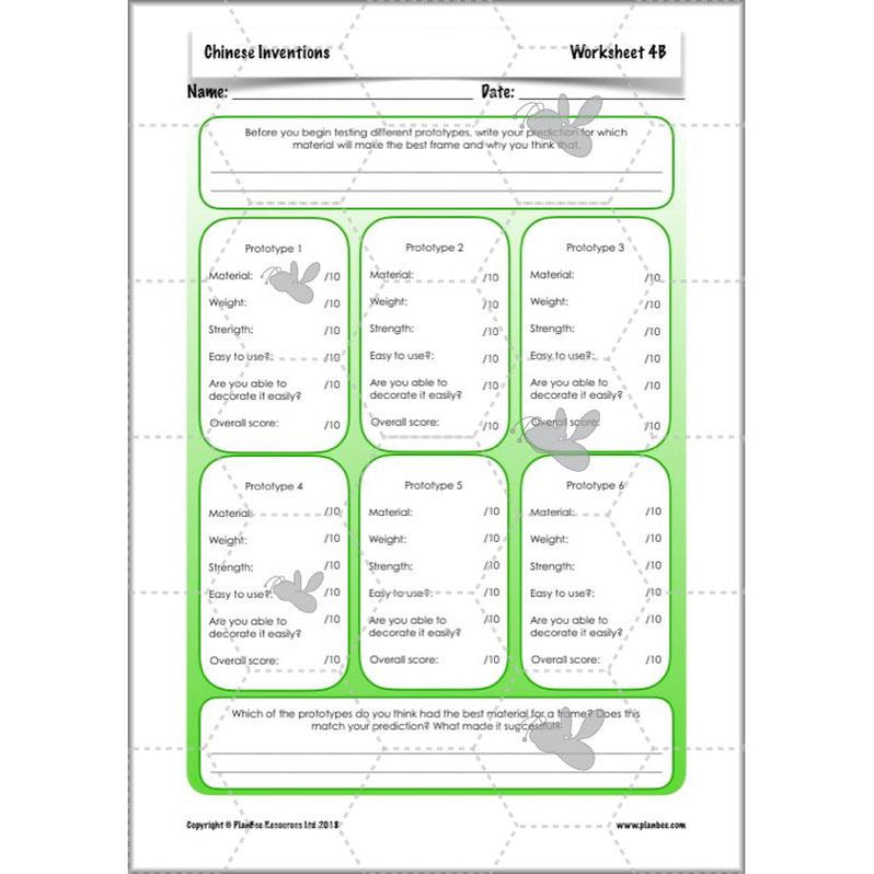 Ancient Chinese Inventions KS2 DT Lessons by PlanBee