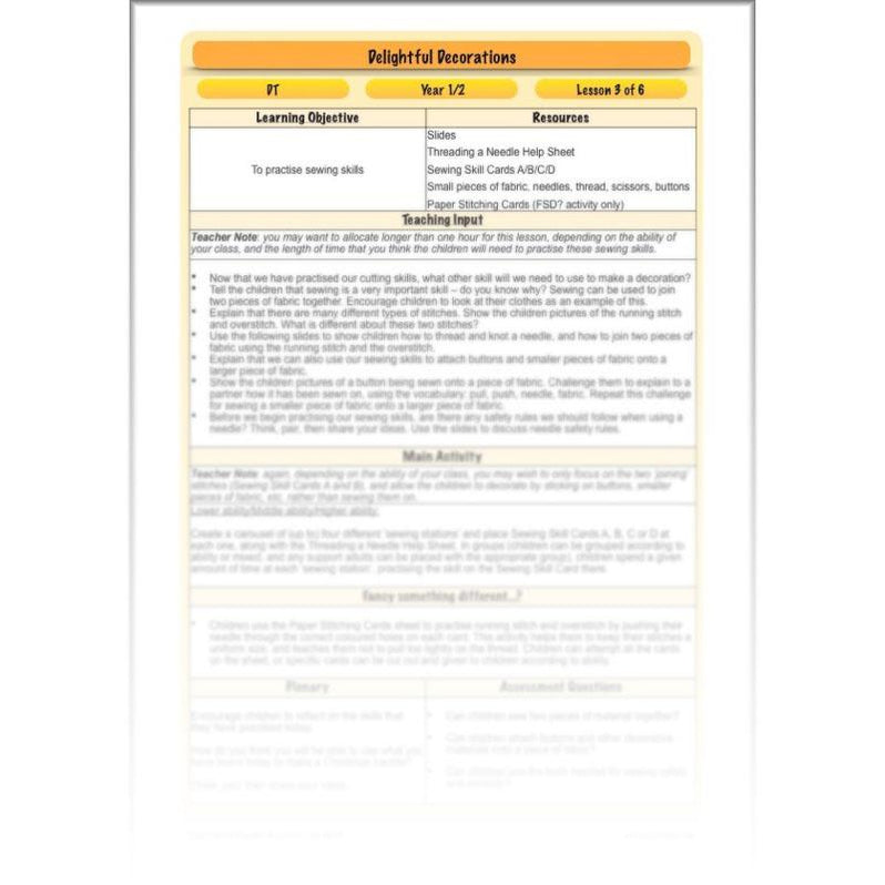 Delightful Decorations KS1 DT Lessons by PlanBee