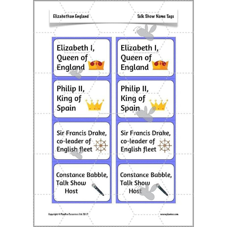 Life in Elizabethan England KS2 History Lessons by PlanBee