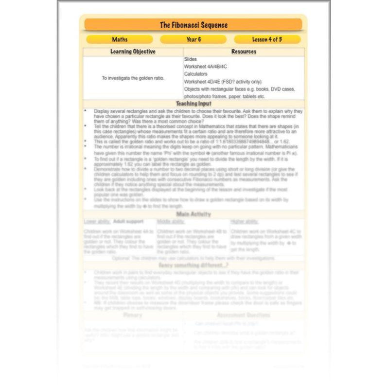The Fibonacci Sequence: KS2 Maths lesson planning — PlanBee