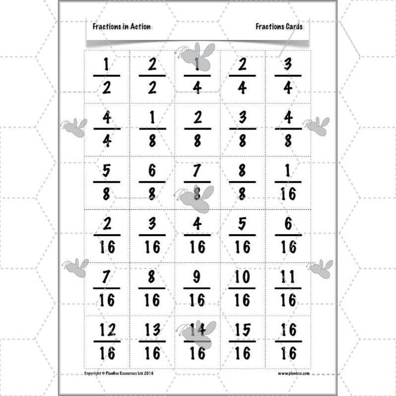 Fractions in Action: Year 3 Fractions Planning by PlanBee