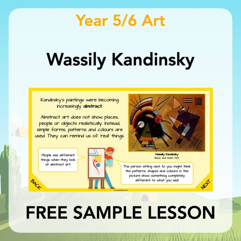 Free Wassily Kandinsky for kids art lessons | PlanBee