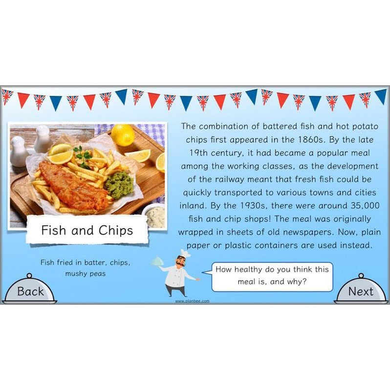 Great British Dishes KS2 Cooking DT lessons by PlanBee