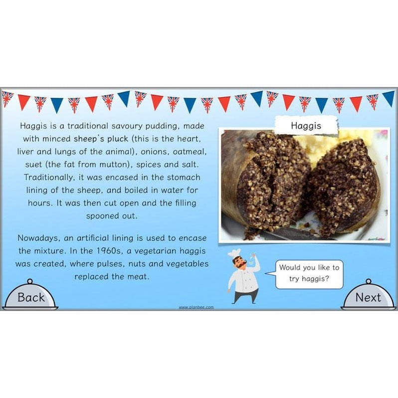 Great British Dishes KS2 Cooking DT lessons by PlanBee
