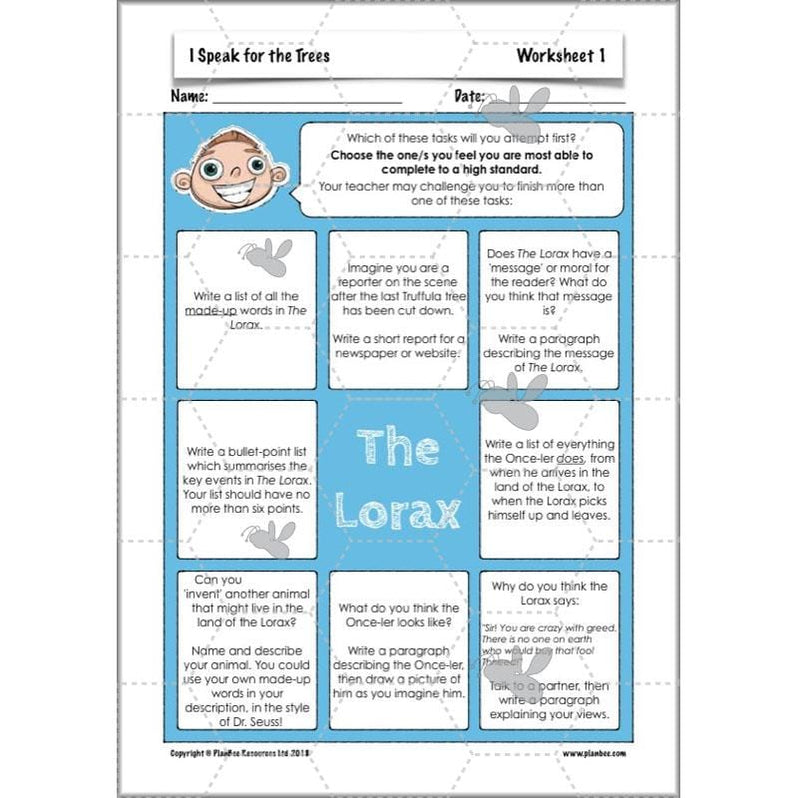 I Speak for the Trees KS2 Ecosystems ESR Lessons — PlanBee