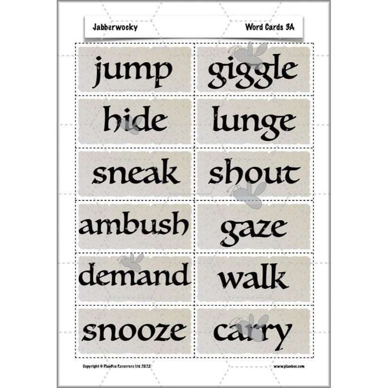 Jabberwocky Planning KS2 | Year 5 Poetry | PlanBee