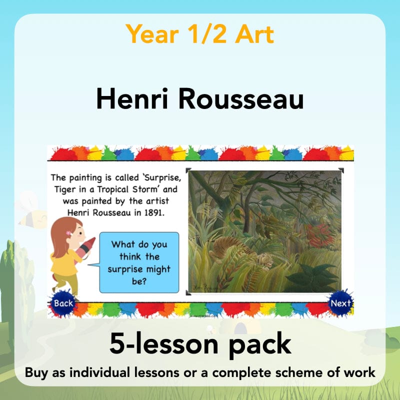 Henri Rousseau KS1 Art Lessons created by PlanBee