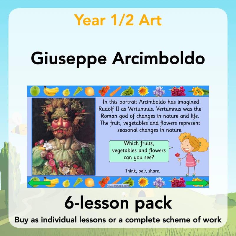 Giuseppe Arcimboldo KS1 Art Lessons for kids by PlanBee