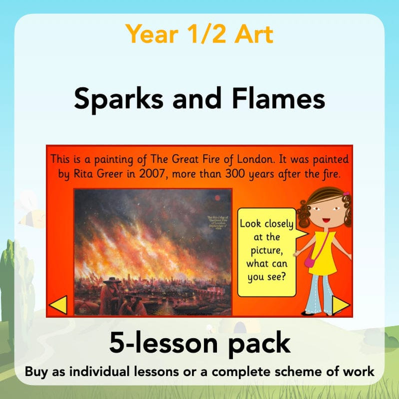 Great Fire of London Art Ideas | PlanBee KS1 Art Lesson