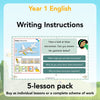 Writing Instructions Year 1 English lessons by PlanBee