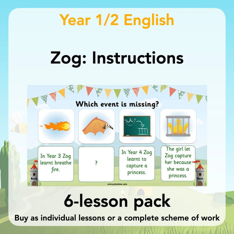 Zog Printables KS1 Instructions Lessons by PlanBee