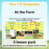 At the Farm lesson plans KS1 Geography pack by PlanBee