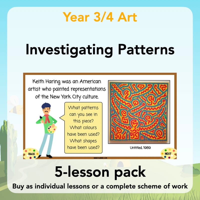 Investigating Patterns KS2 Art Primary Lessons by PlanBee