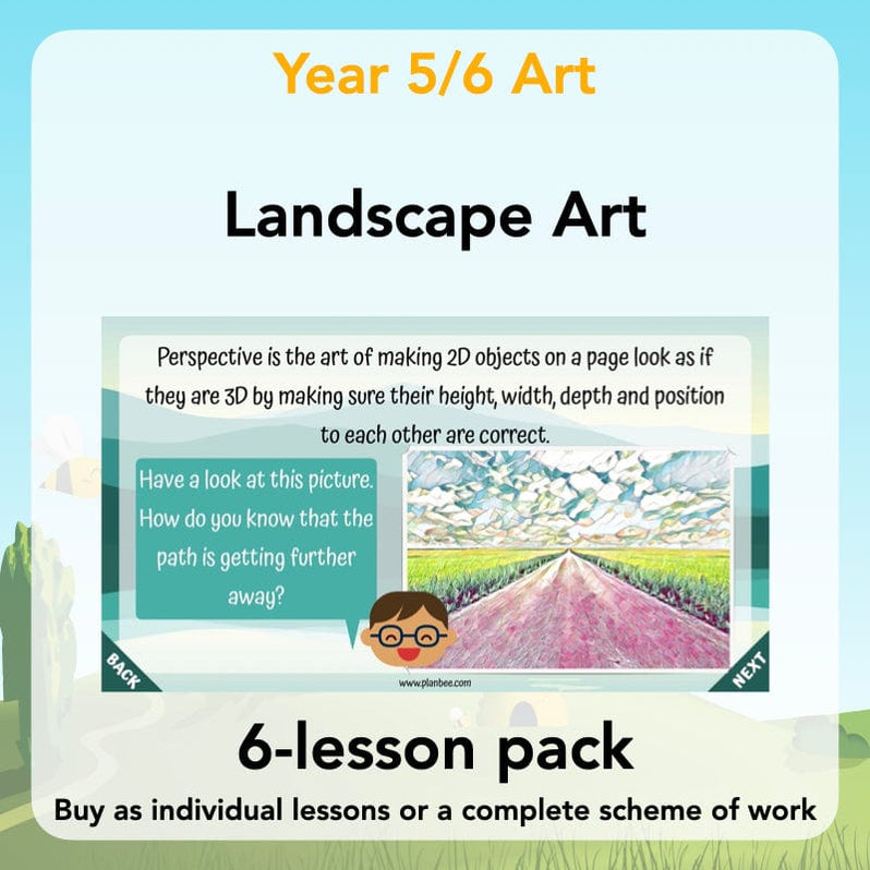 Landscape Art KS2 Lesson Planning Pack by PlanBee
