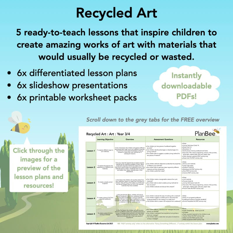 Year 4 Art resources, and activities by PlanBee