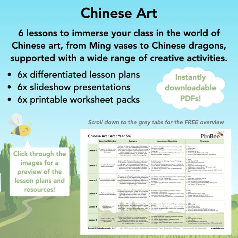Chinese Art KS2 Downloadable Lesson Pack by PlanBee