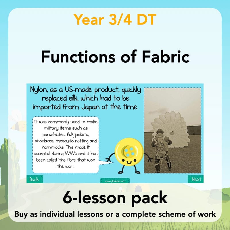Functions of Fabric | KS2 Textiles Project | PlanBee DT