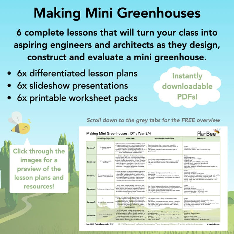 DT Structures KS1 & KS2 Design and Technology by PlanBee