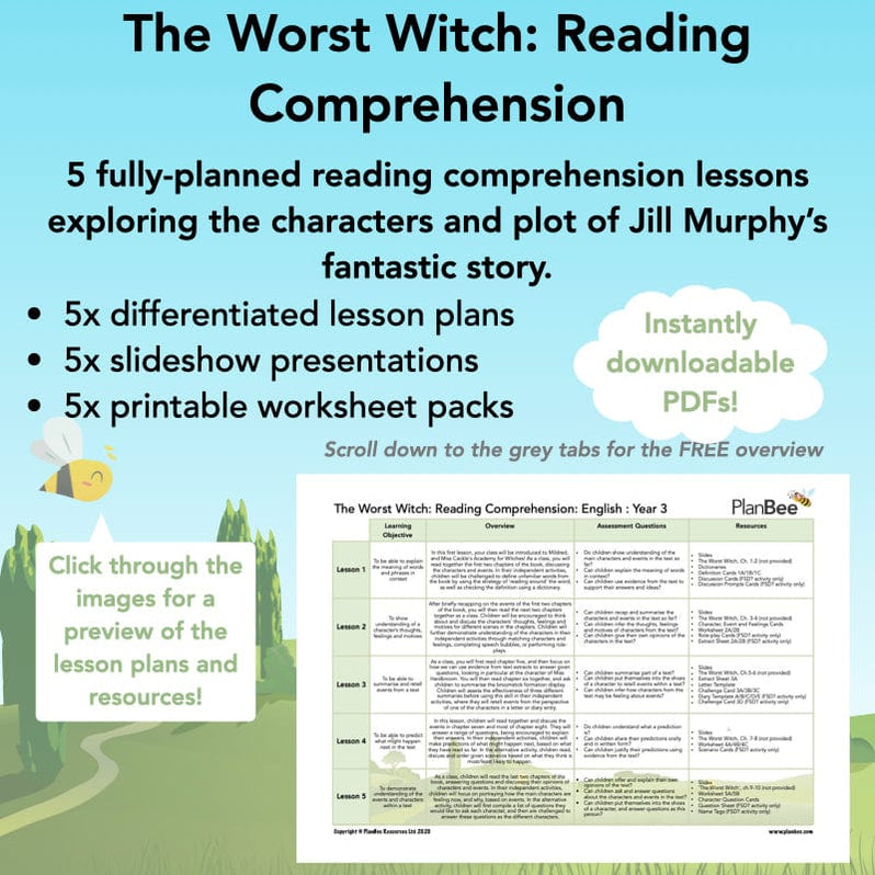 The Worst Witch Characters English Pack by PlanBee