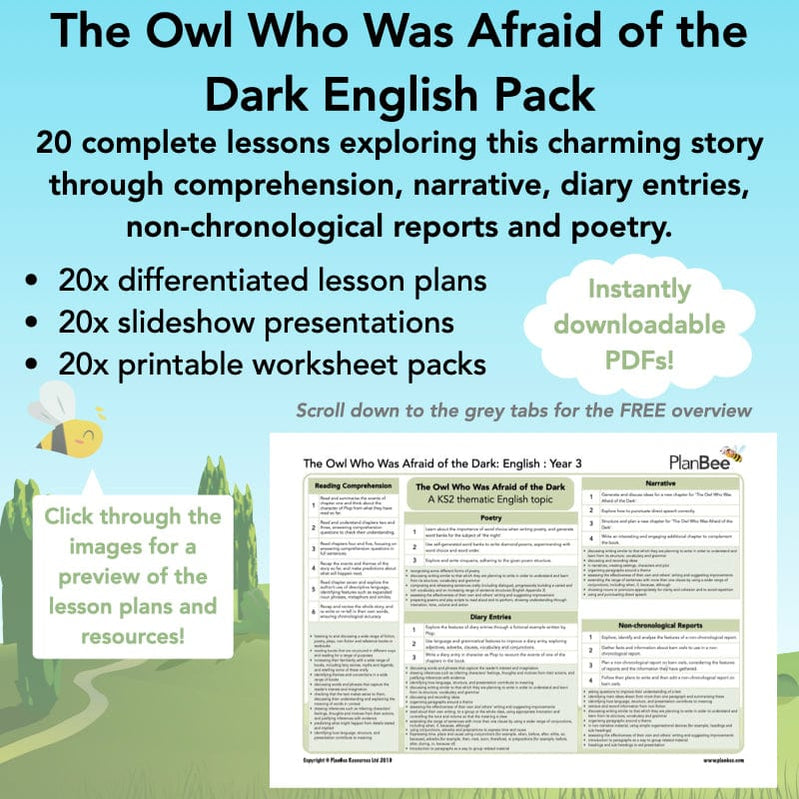 KS2 English worksheets and lesson plan packs by PlanBee